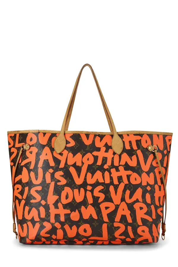 LOUIS VUITTON Stephen Sprouse X Graffiti Tote - Orange