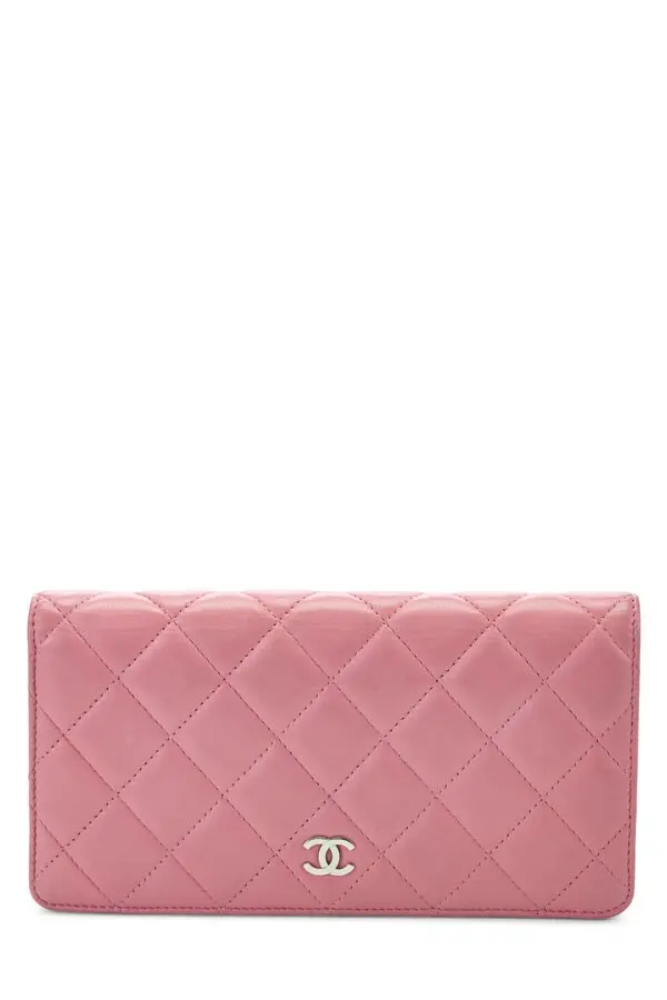 Chanel Quilted Lambskin Classic Long Yen Wallet