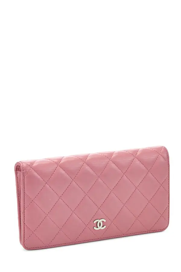 Chanel Quilted Lambskin Classic Long Yen Wallet