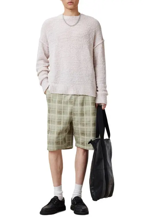 ALLSAINTS Benji Plaid Sweat Shorts