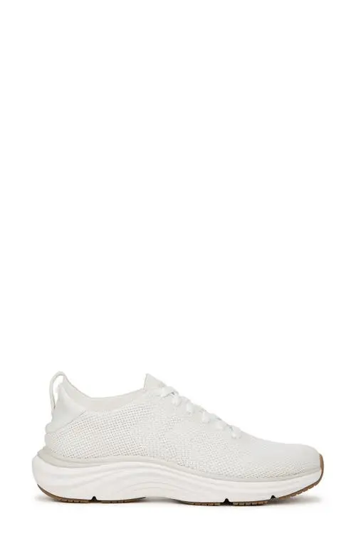 Dr. Scholl'S Feel Support Knit Lace-up Sneakers - White