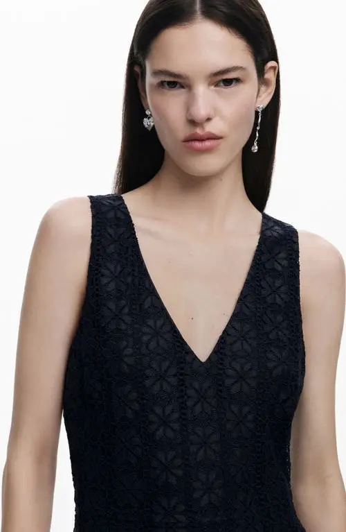 Desigual Floral Lace Mini Dress