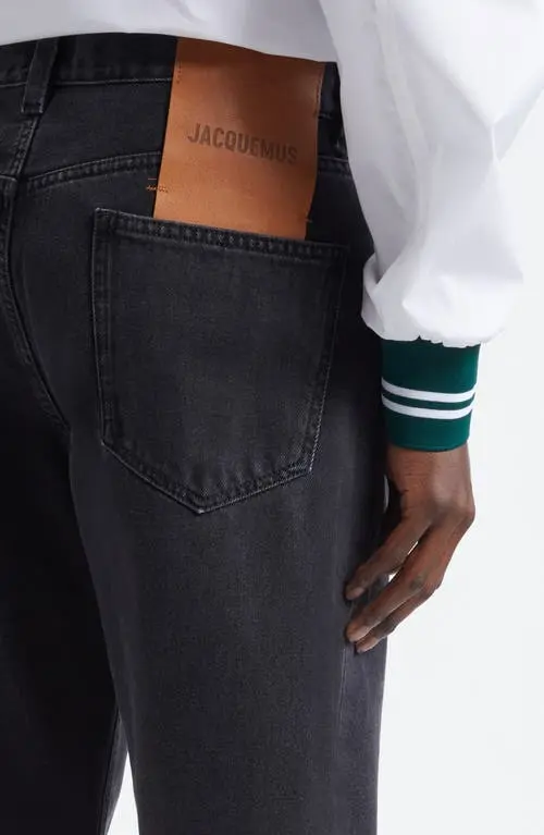 Jacquemus Le De-nîmes Droit Straight Leg Jeans - Black