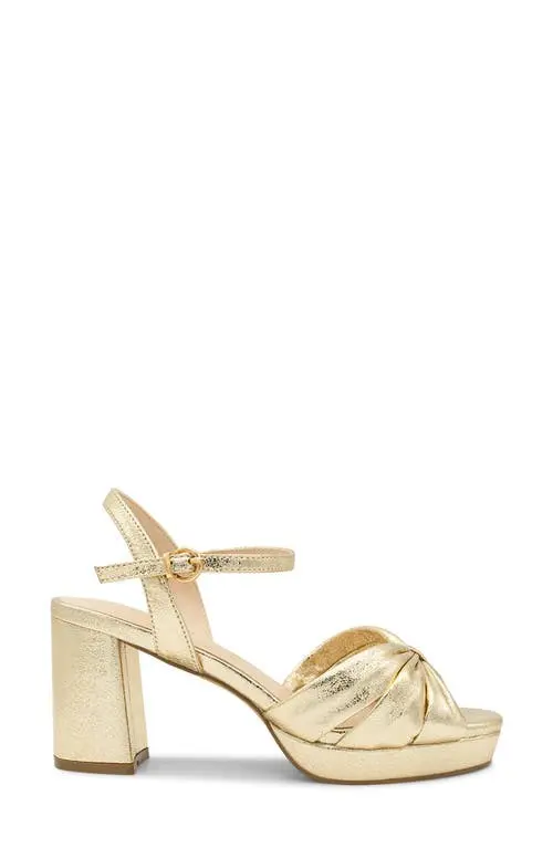 PARADOX LONDON PINK Nerita Platform Sandal - Champagne