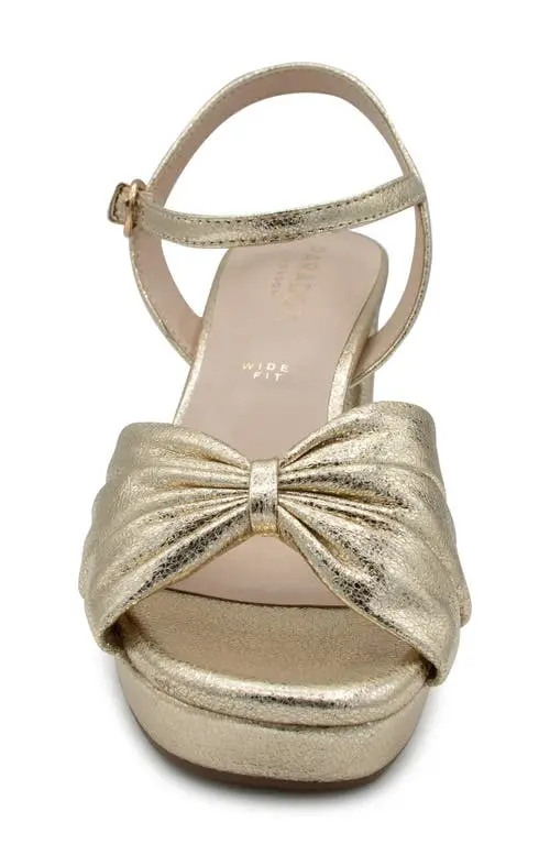 PARADOX LONDON PINK Nerita Platform Sandal - Champagne