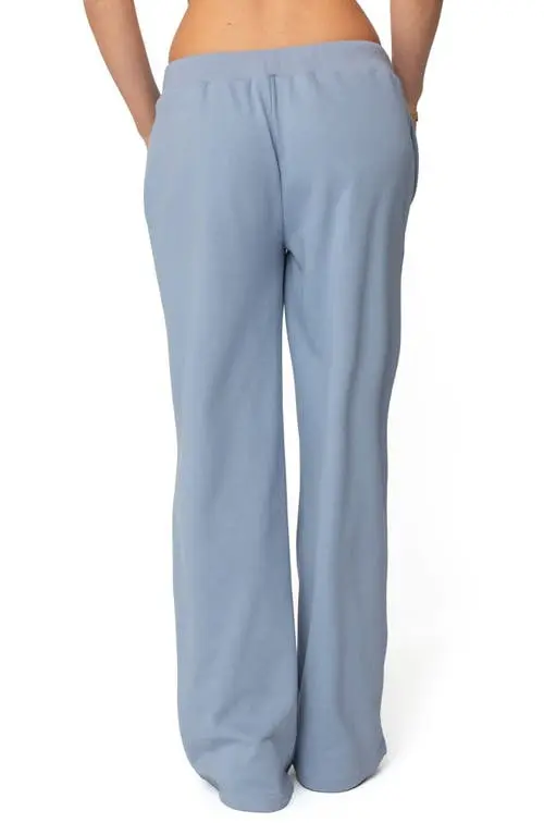 EDIKTED Straight Leg French Terry Sweatpants