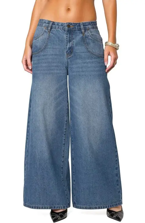 EDIKTED Jayden Low-rise Wide-leg Jeans