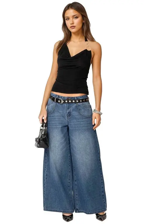 EDIKTED Jayden Low-rise Wide-leg Jeans