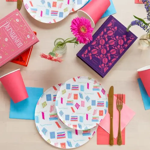 JOLLITY & CO Book Club Dessert Plates