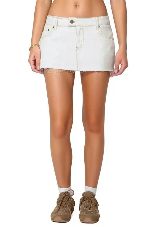 EDIKTED Low Rise Denim Skort