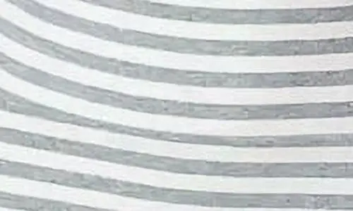 EDIKTED Stripe Backless Halterneck Mini Dress - Gray