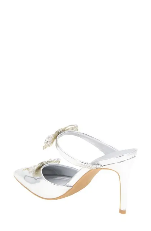 Bcbgmaxazria Bardia Pointed Toe Mule - Silver