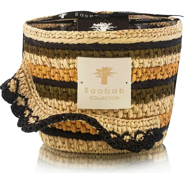 BAOBAB COLLECTION Fety Anjara Candle - Khaki