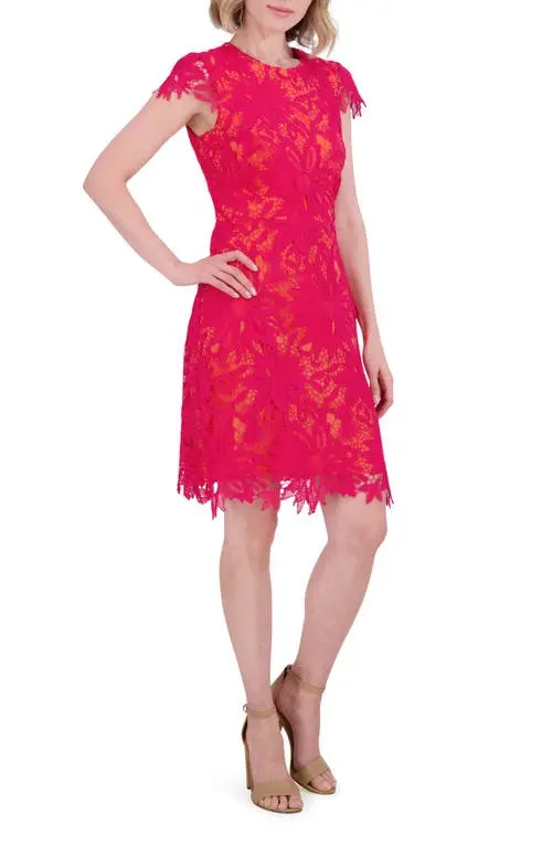 Vince Camuto Floral Lace Dress In Pink - 63% Off | Editorialist