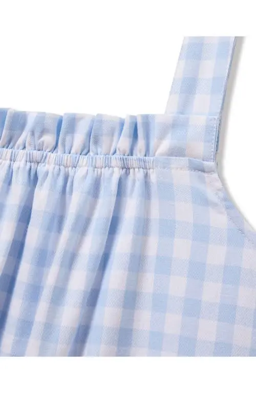 PETITE PLUME Annabelle Gingham Brushed Cotton Twill Nightgown