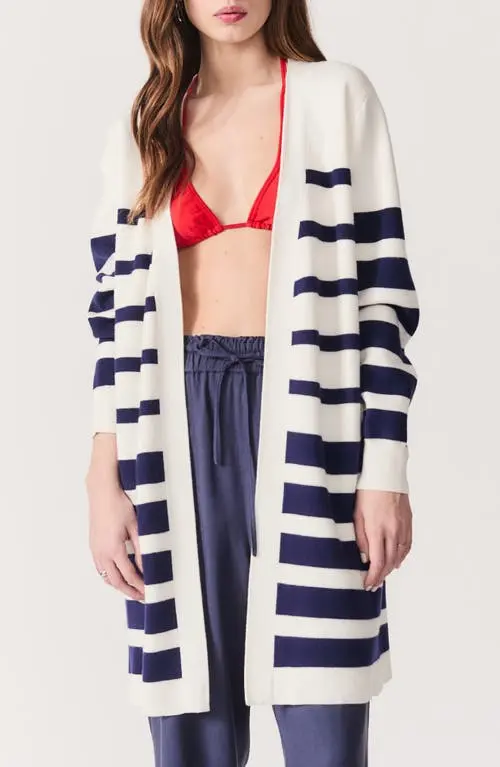 Deluc Déluc. Lagos Stripe Open Front Cardigan