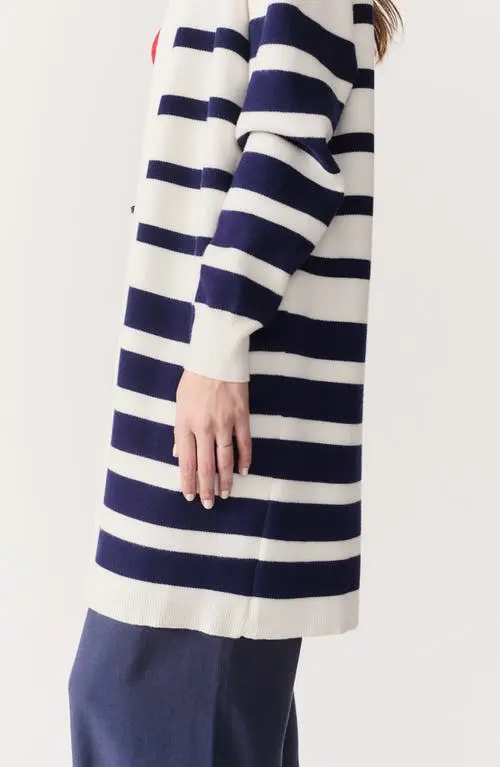 Deluc Déluc. Lagos Stripe Open Front Cardigan