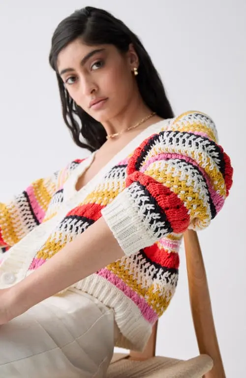 Deluc Déluc. Ponte Stripe Reversible Cardigan