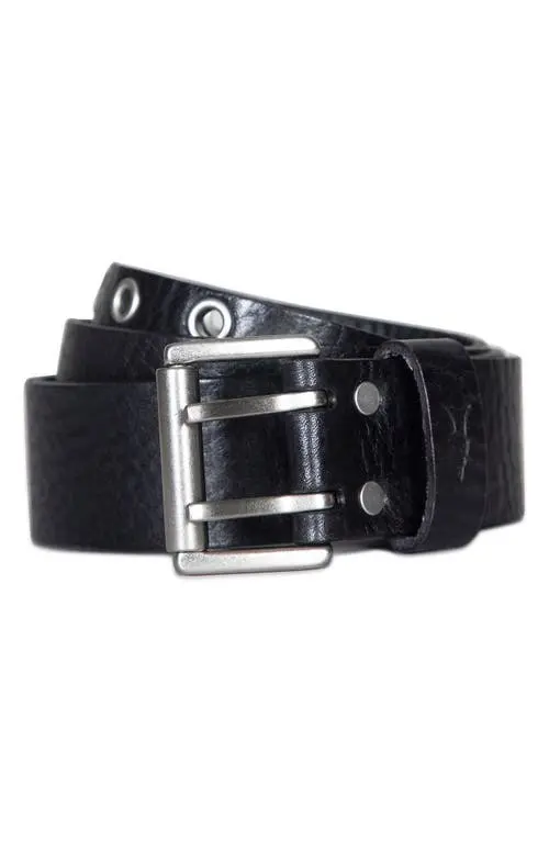 ALLSAINTS Eyelet Leather Belt - Black