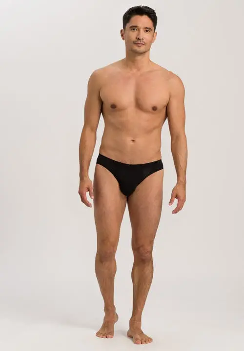 Hanro Cotton Sensation Cotton Brief - Black