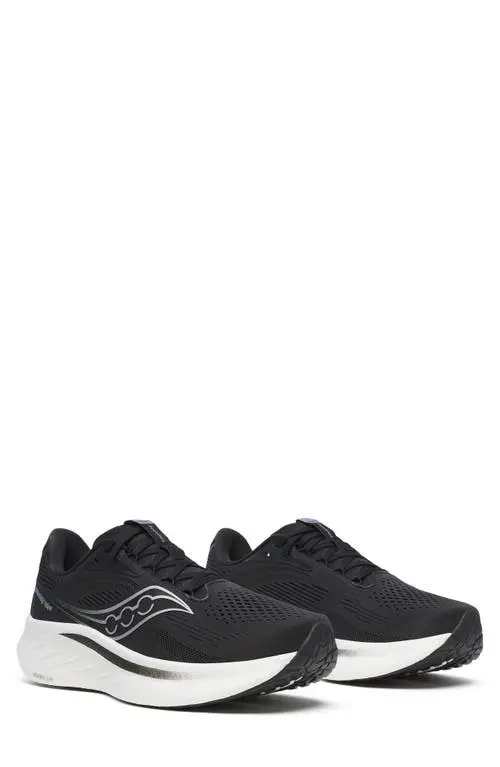 Saucony Ride 18 Sneakers - Black/ White