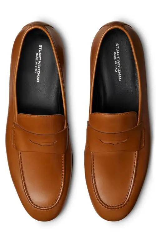 STUART WEITZMAN Banks Penny Loafer - Cognac