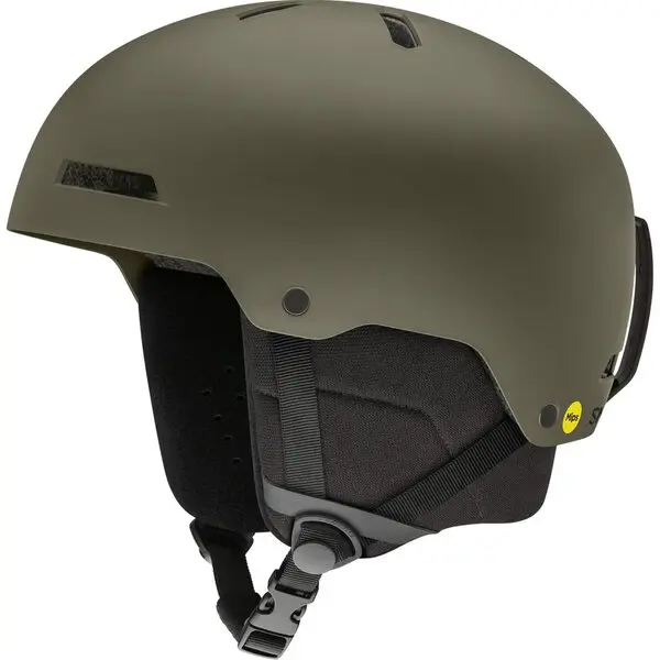 SMITH Round Contour Fit Snow Helmet With Mips - Matte Fatigue Green