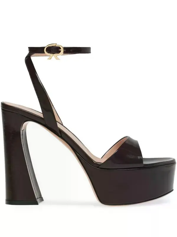 GIANVITO ROSSI Nancy Platform Sandals - Red