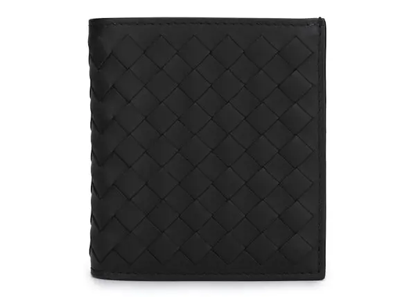 Bottega Veneta Intrecciato Weave Bifold Wallet - Black