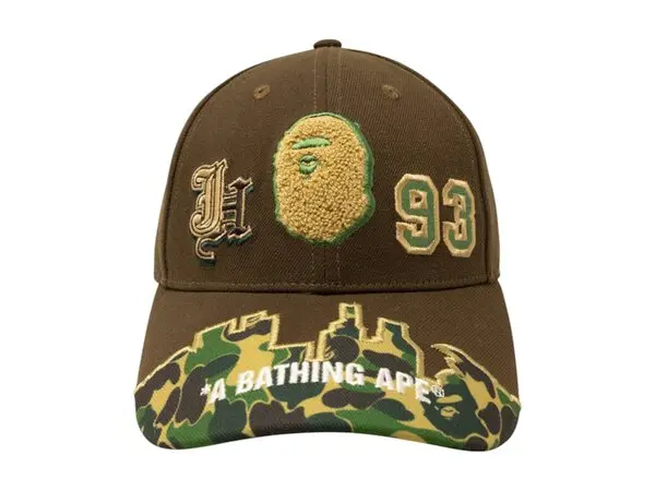 A BATHING APE X Jeff Hamilton Baseball Cap - Brown