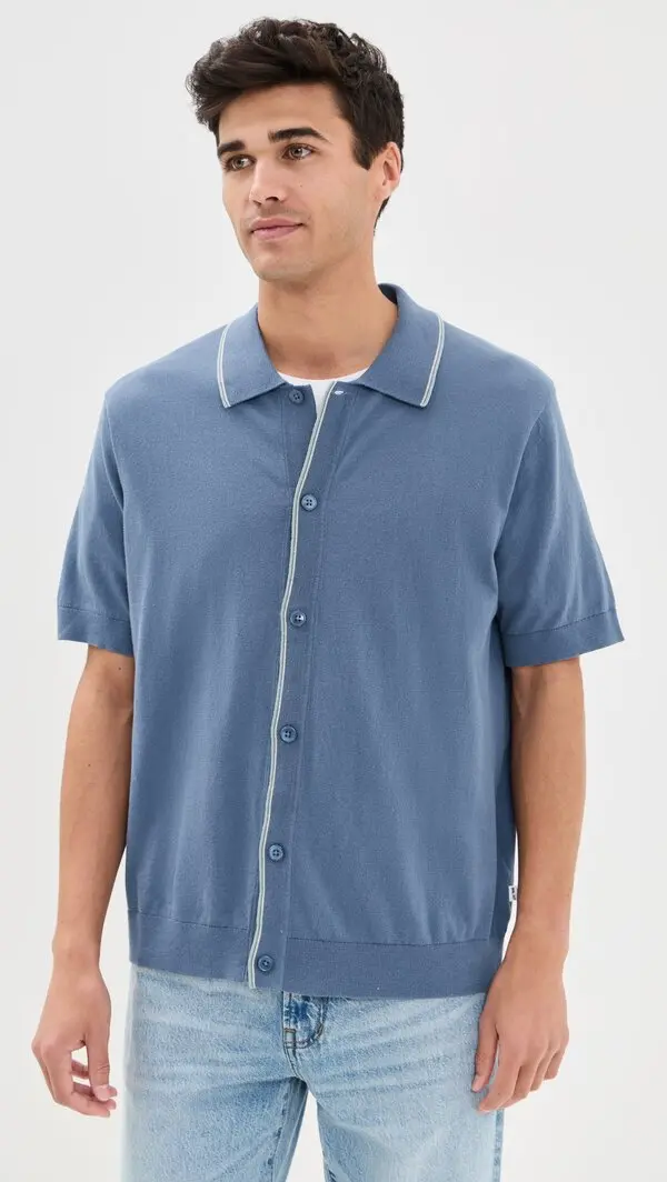 Nn07 Nolan Button Down Sweater Polo