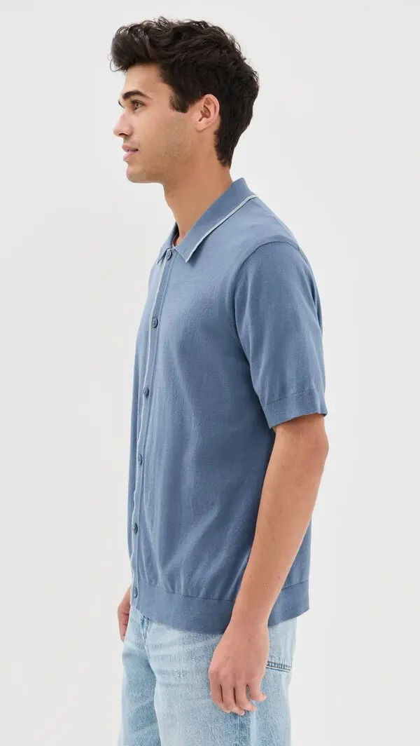 Nn07 Nolan Button Down Sweater Polo