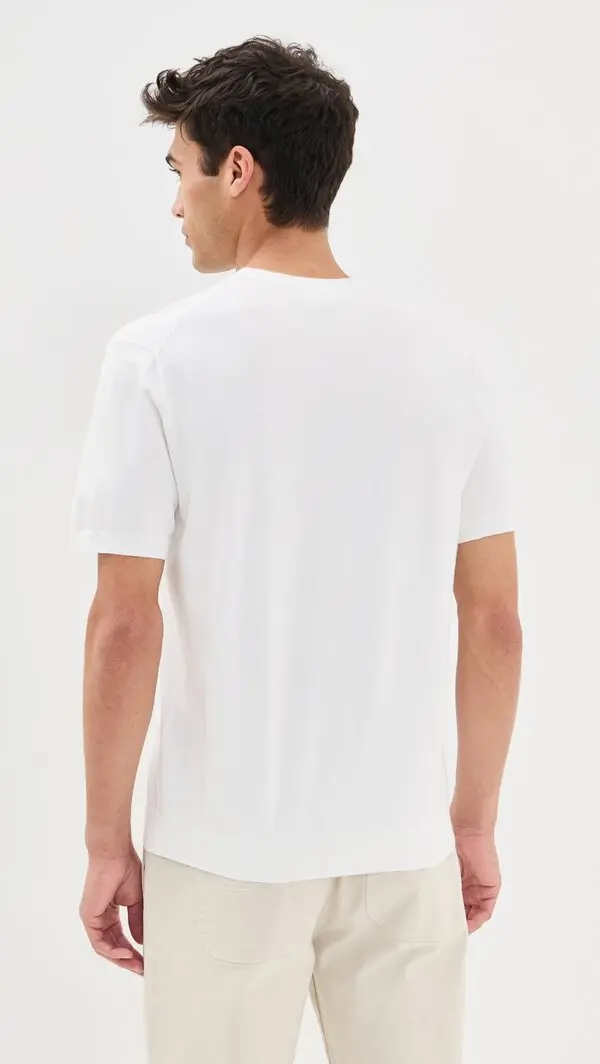 Theory Light Bilen Knit Soris Tee - White