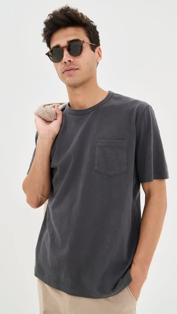 Faherty Brand Sunwashed Pocket Tee