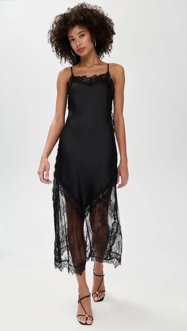 black maxi dress bandeau Shore Linen Panelled Bandeau Lace Maxi Dress - Shore linen black main image 0