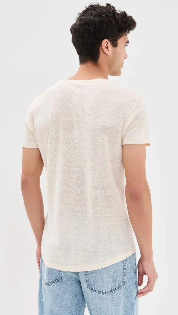 Orlebar Brown Ob-t Linen Tee - Latte