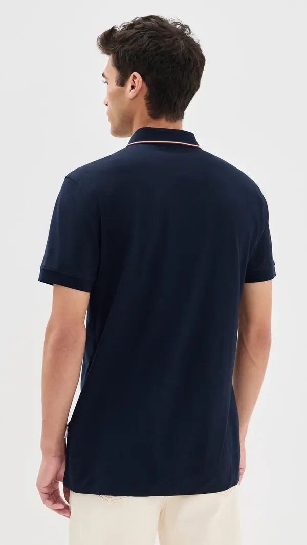 Orlebar Brown Dominic Fine Ribbon Polo - Night Iris