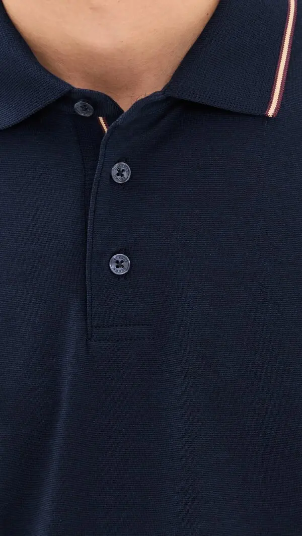 Orlebar Brown Dominic Fine Ribbon Polo - Night Iris