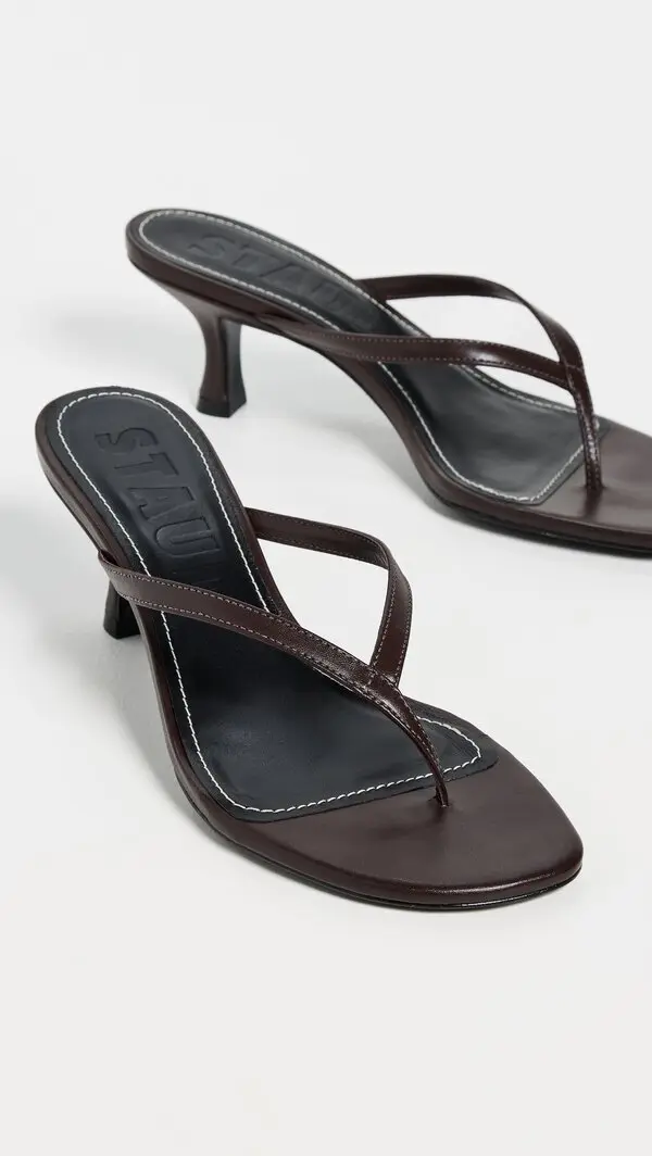 Staud Freja Kitten Heel Thong Sandals