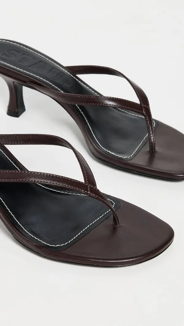 Staud Freja Kitten Heel Thong Sandals
