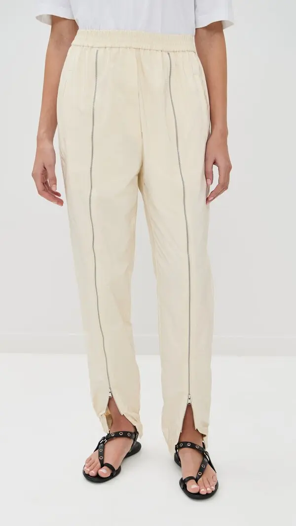 Tibi Nylon Zipper Joggers
