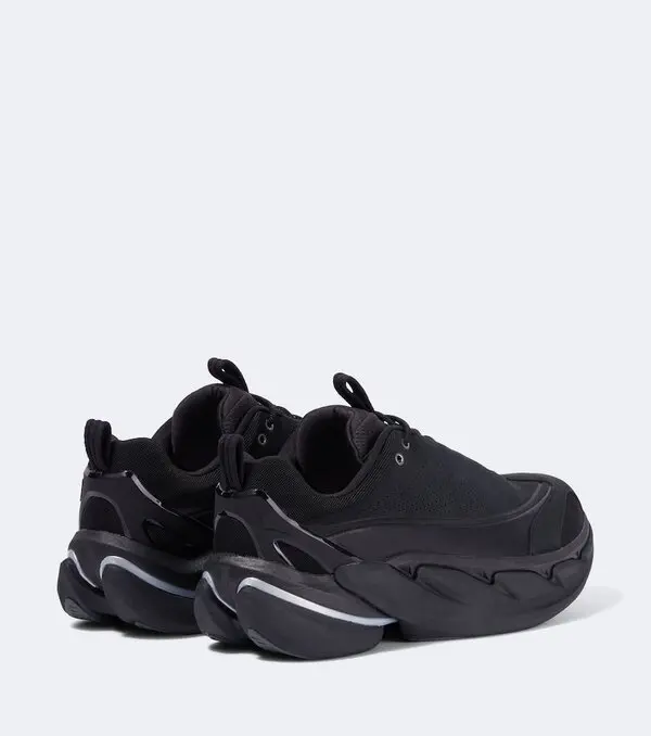 Hoka One One Elevon X Leather-trimmed Sneakers - Black