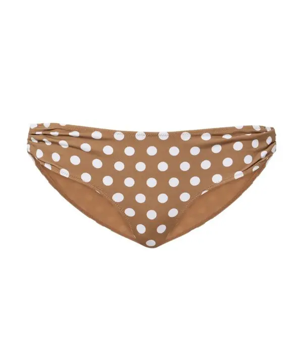 Marysia Coronada Polka-dot Bikini Bottom - Brown
