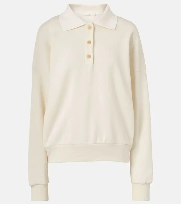 THE ROW Corzas Cotton And Cashmere Polo Sweater - White