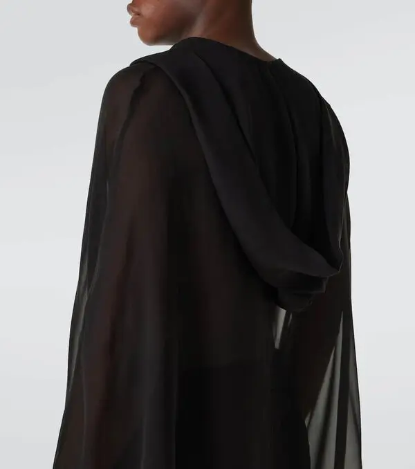 Rick Owens Silk Hoodie