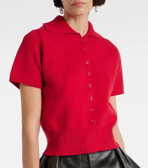 Magda Butrym Cropped Cotton-blend Sweater