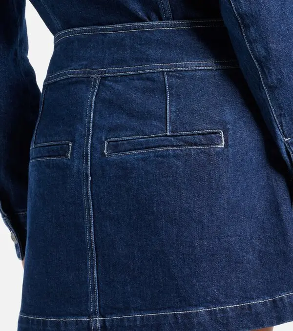 Veronica Beard Bowen Denim Miniskirt