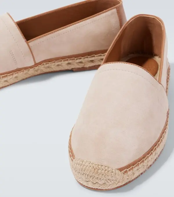 Brunello Cucinelli Leather Espadrilles - Beige