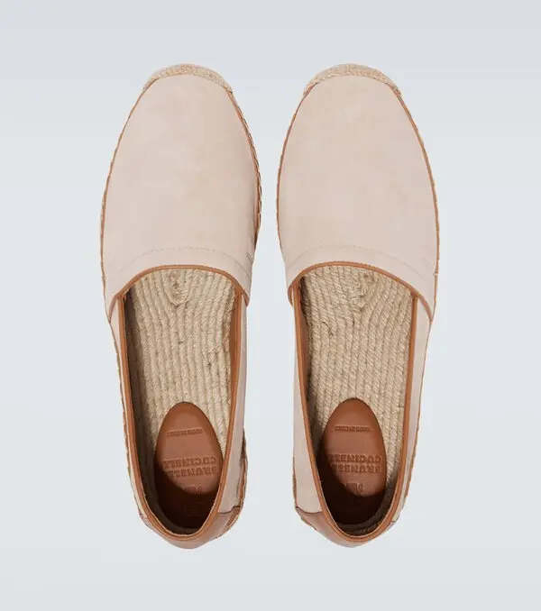 Brunello Cucinelli Leather Espadrilles - Beige