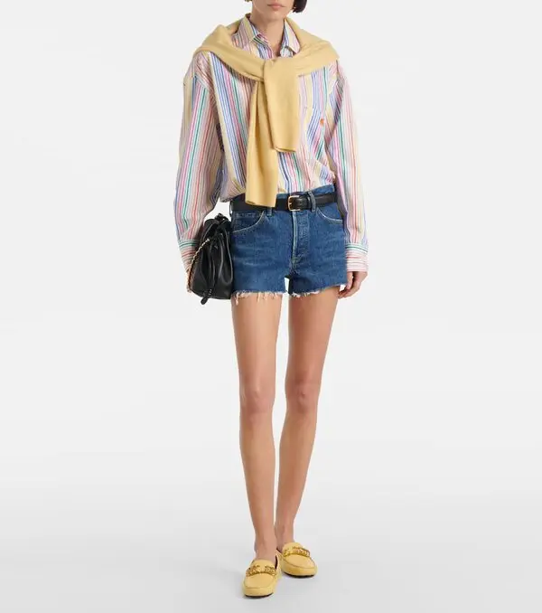 TOD'S Gommino Leather Driving Loafers - Yellow